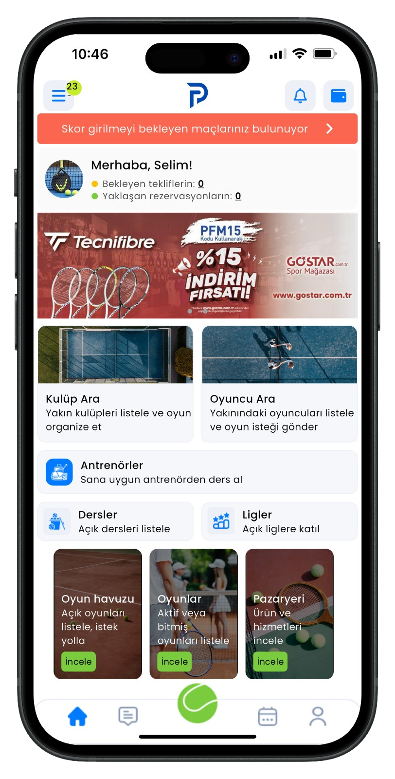 PFM | Tenis ve Padel Kulüpleri için Profesyonel Yönetim Sistemi